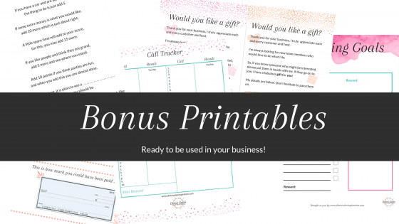 Bonus Printables – Direct Sales Inspiration
