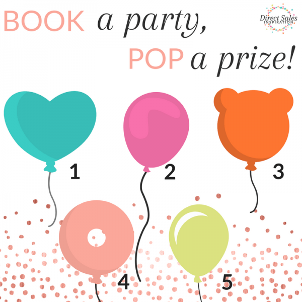 book a party pick a prize 1 – Direct Sales Inspiration